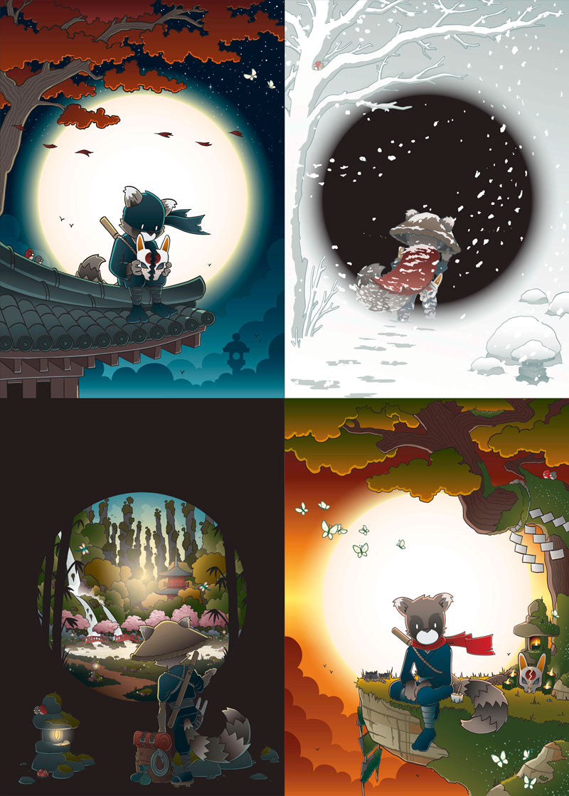 The Long Year - Full Set of Four Prints – Huck Gee